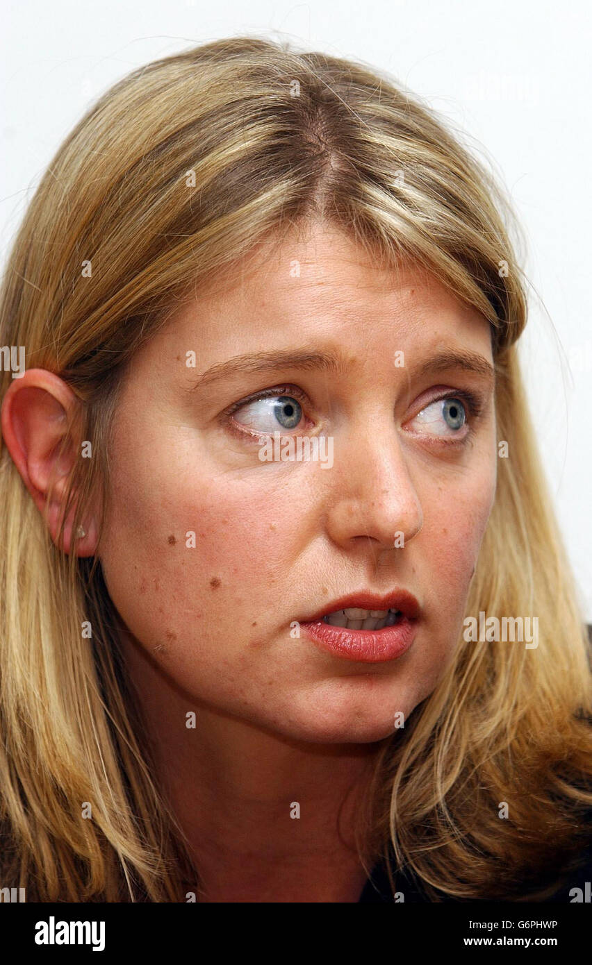Samantha Roberts speaks to the media after she questioned Defence ...