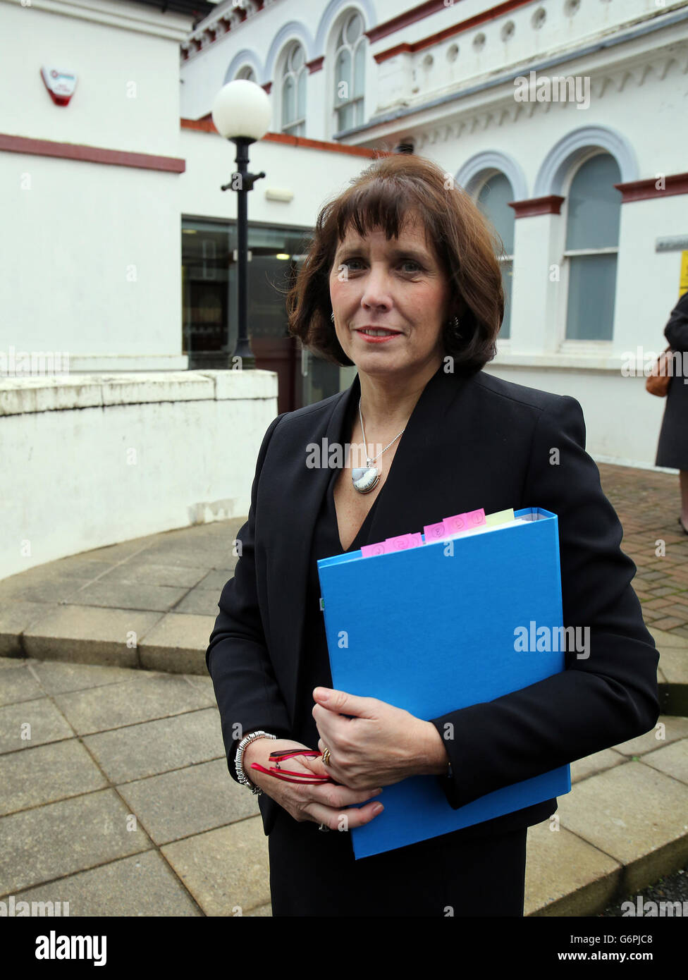 Christine Smith QC (left), senior council for the inquiry attends the ...