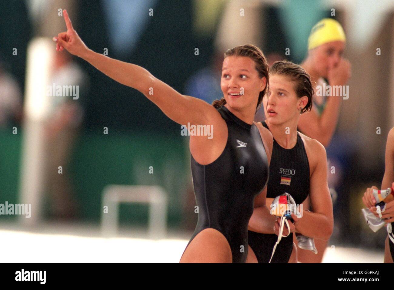 Atlanta Olympic Games. Women's Swimming 800 m Medley Relay Stock Photo ...