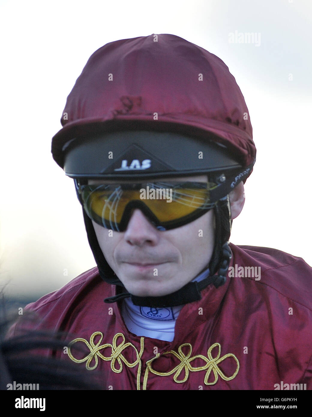 Jockey jamie spencer at southwell racecourse hi-res stock photography ...