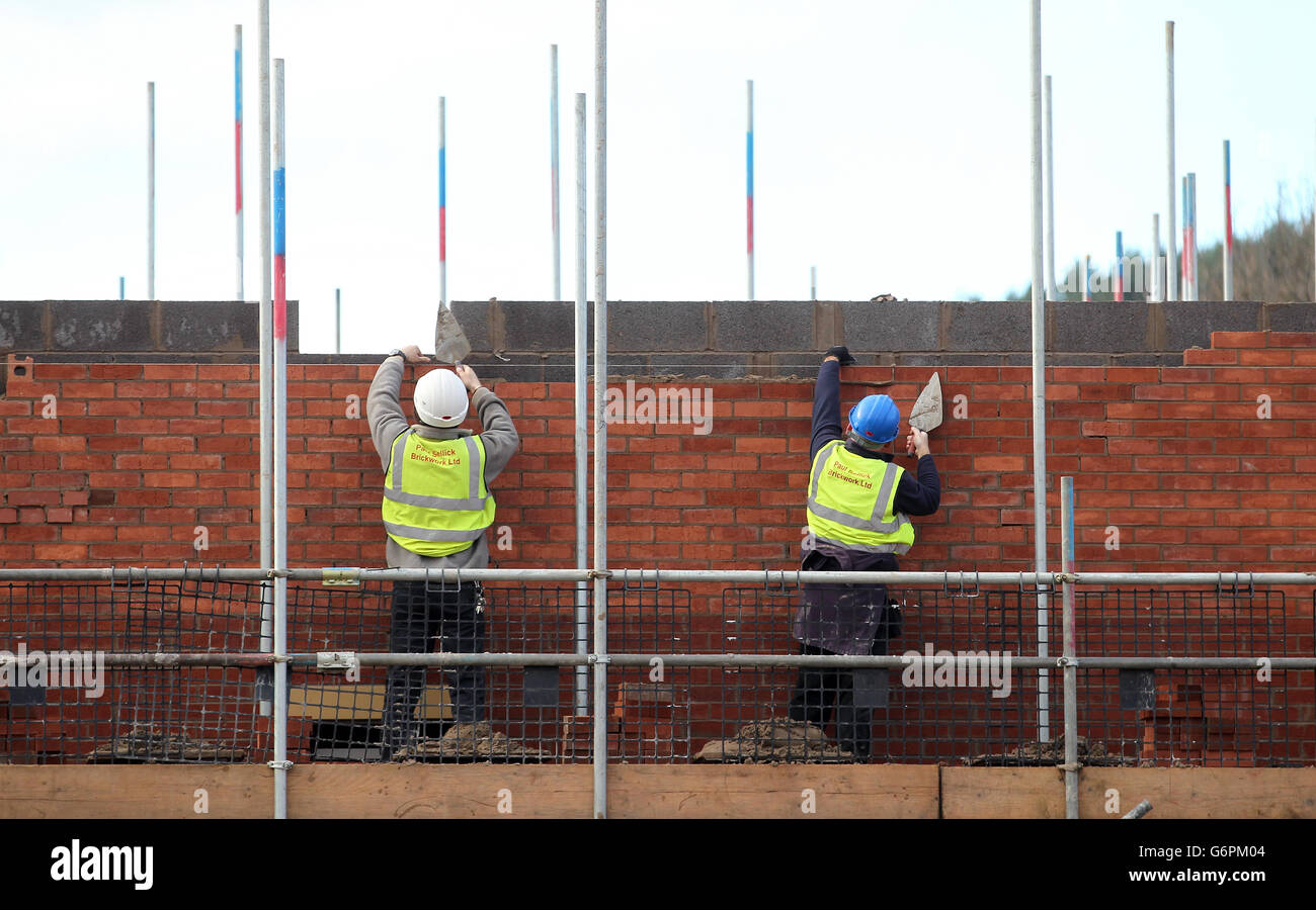 New House building work in the Malvern, Worcestershire Stock Photo - Alamy