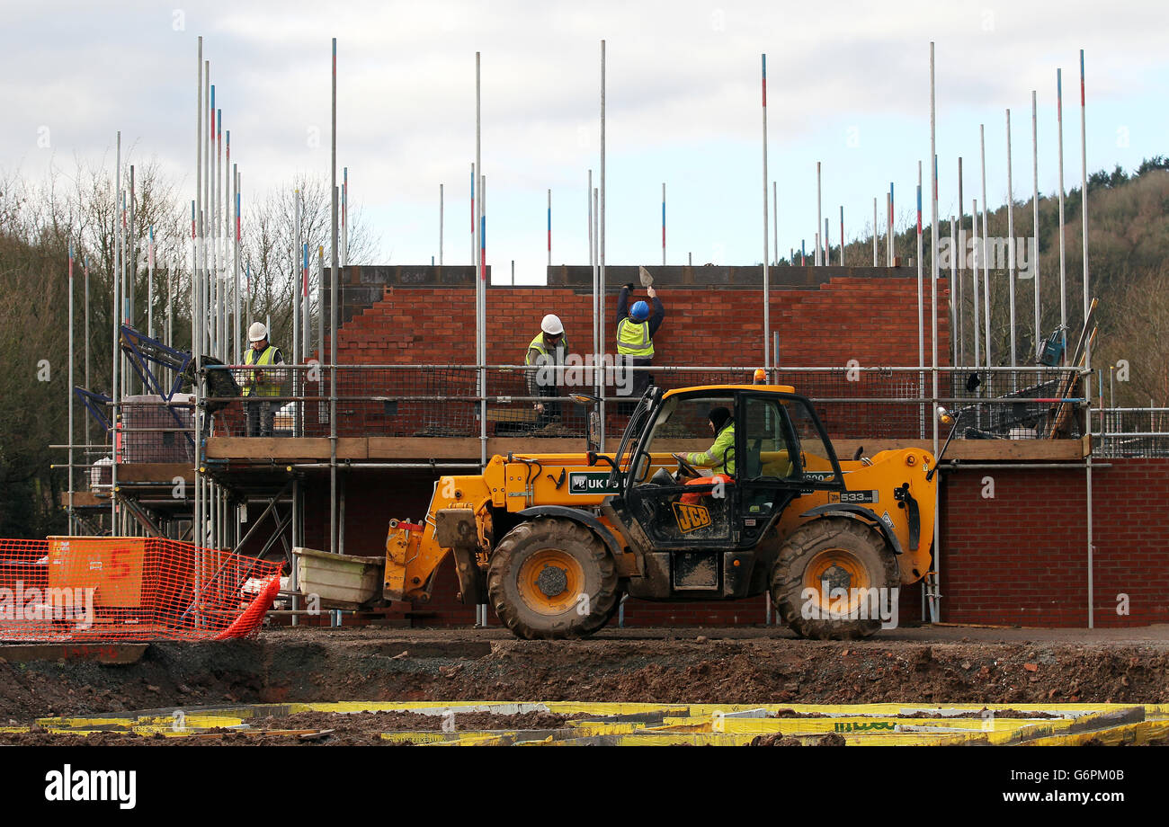 New House building work in the Malvern, Worcestershire Stock Photo - Alamy