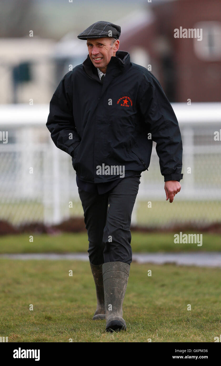 Trainer nick williams at ludlow racecourse hi-res stock photography and ...