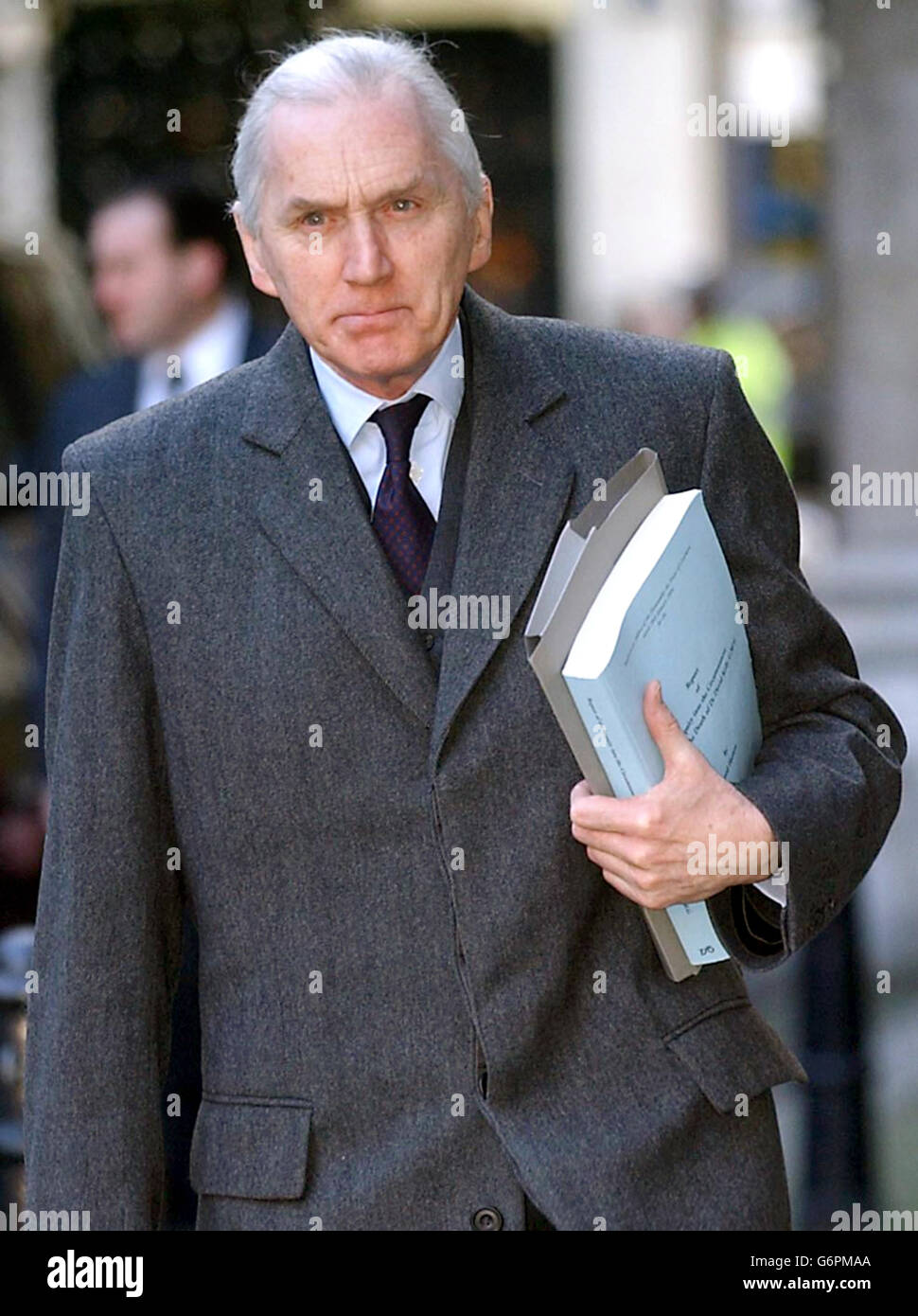 Lord hutton arrives at the high court hi-res stock photography and ...