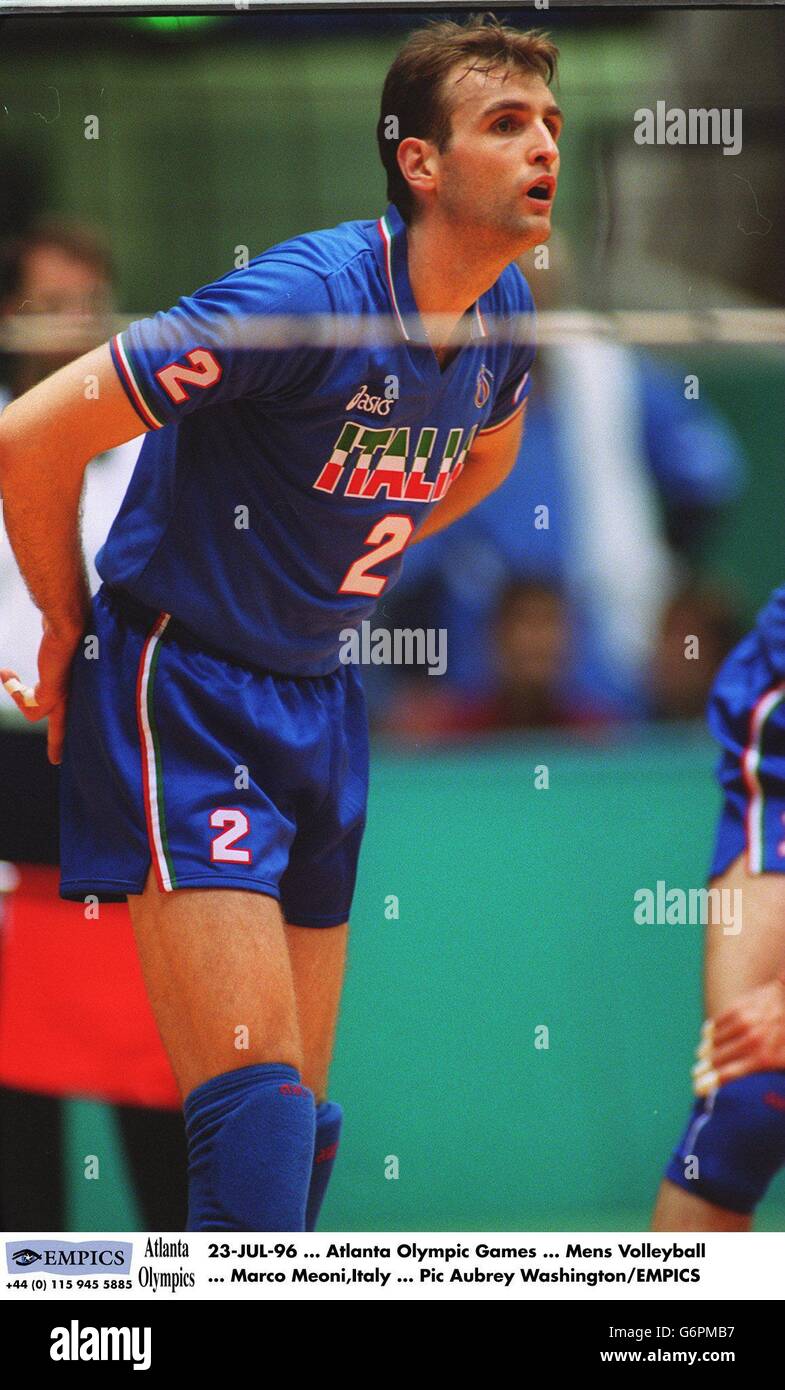 Volleyball. 23-JUL-96. Atlanta Olympic Games. Mens Volleyball. Marco ...