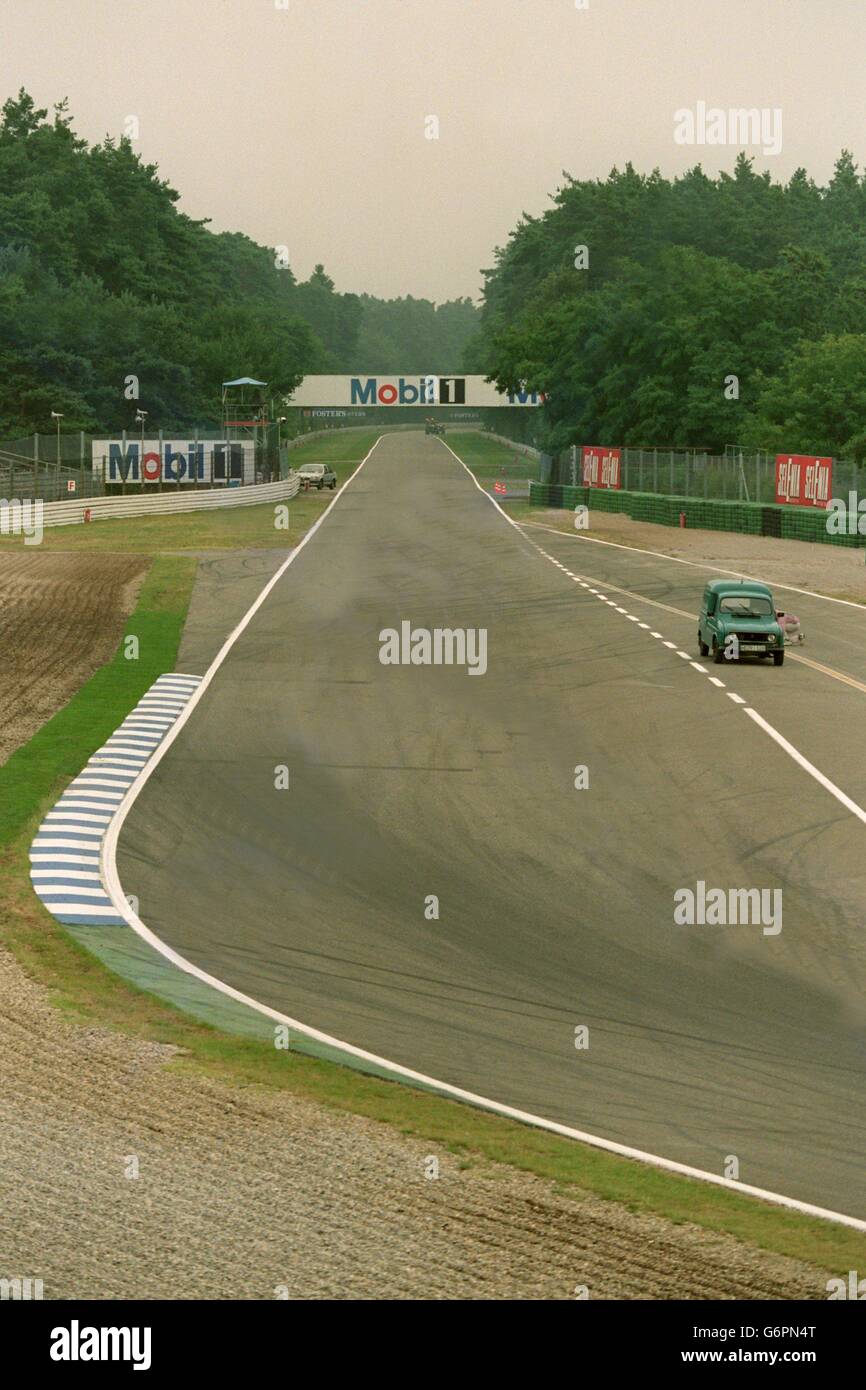 Motor Racing - German Grand Prix. The second straight at the Hockenheim ...