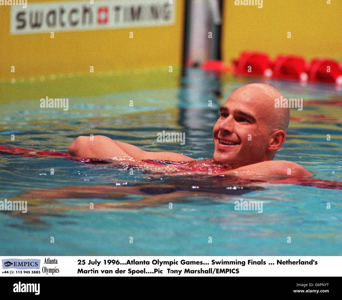 25 July 1996. Atlanta Olympic Games. Swimming Finals, Netherland's ...