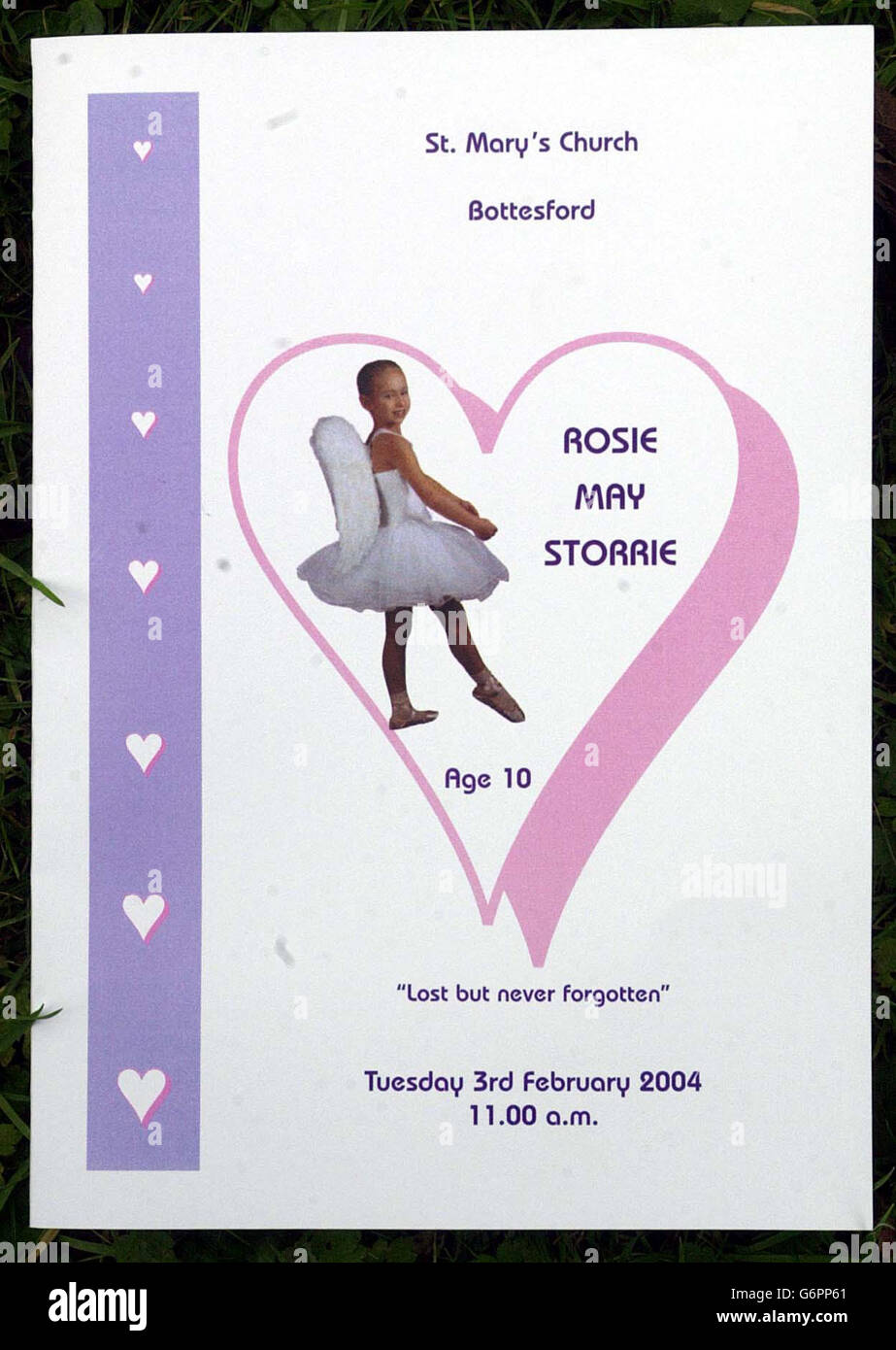 Funeral of Rosie May Storrie Stock Photo - Alamy