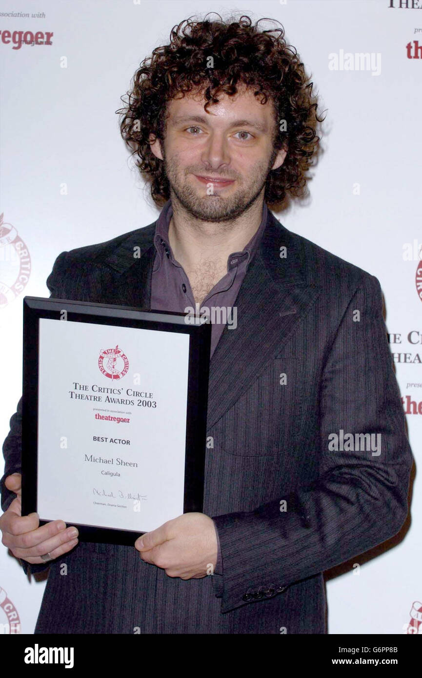 Actor Michael Sheen with his Best Actor Award - for his role in ...