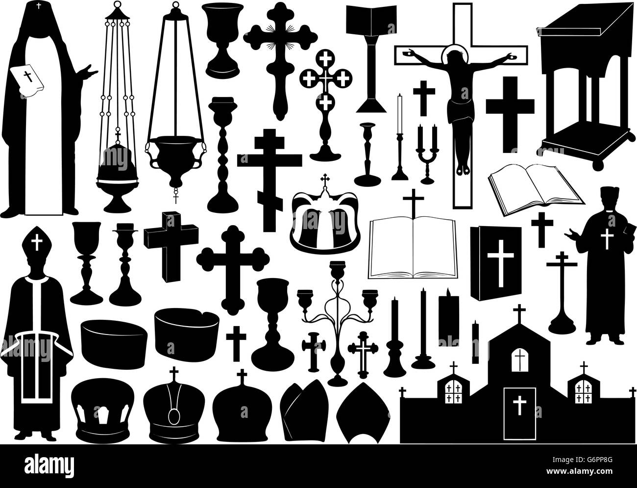 Set of religious elements Stock Vector Image & Art - Alamy
