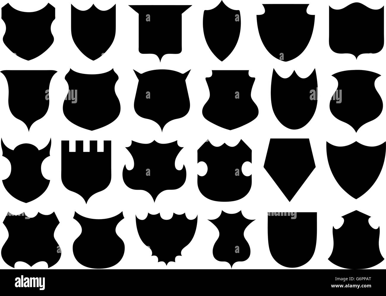 Set of different shields Stock Vector Image & Art - Alamy