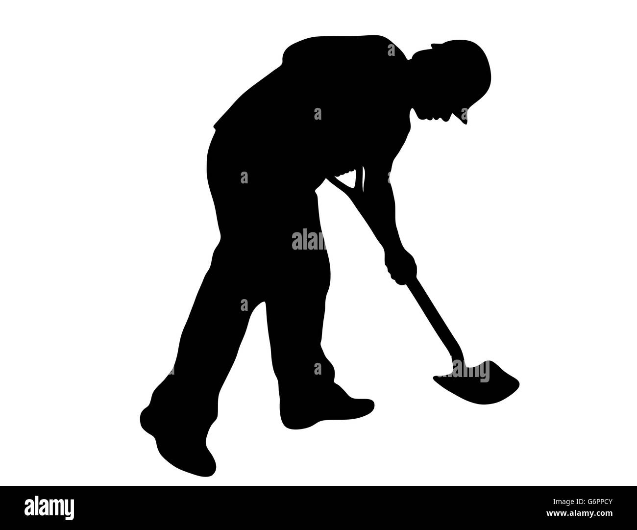 Worker with shovel silhouette Stock Vector Image & Art - Alamy Worker with shovel silhouette Stock Vector Image & Art - Alamy