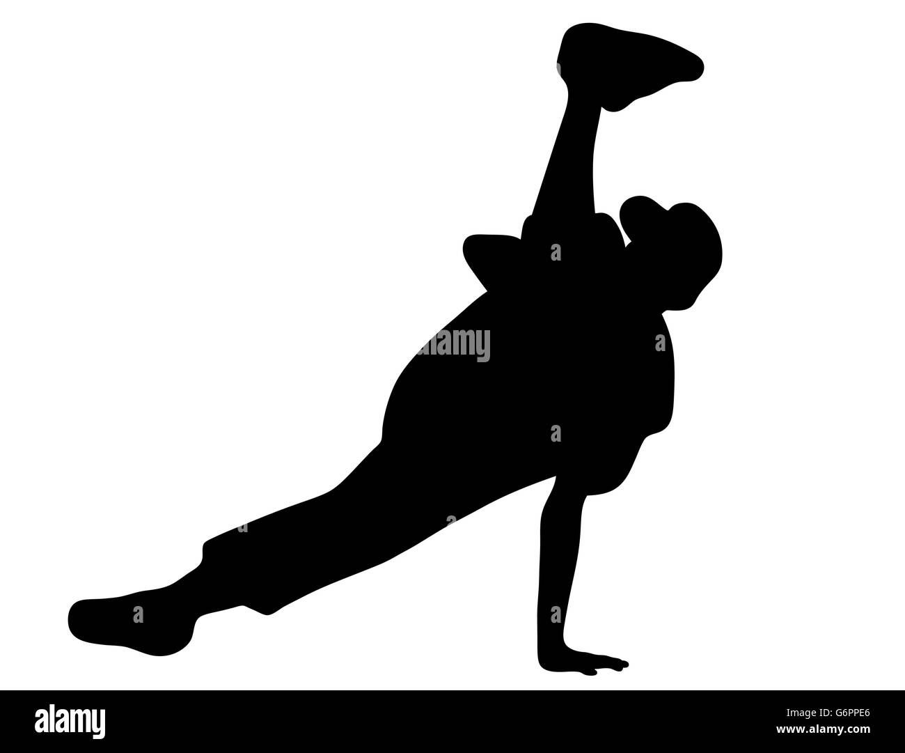 Silhouette of hip hop dancer Stock Vector Image & Art - Alamy