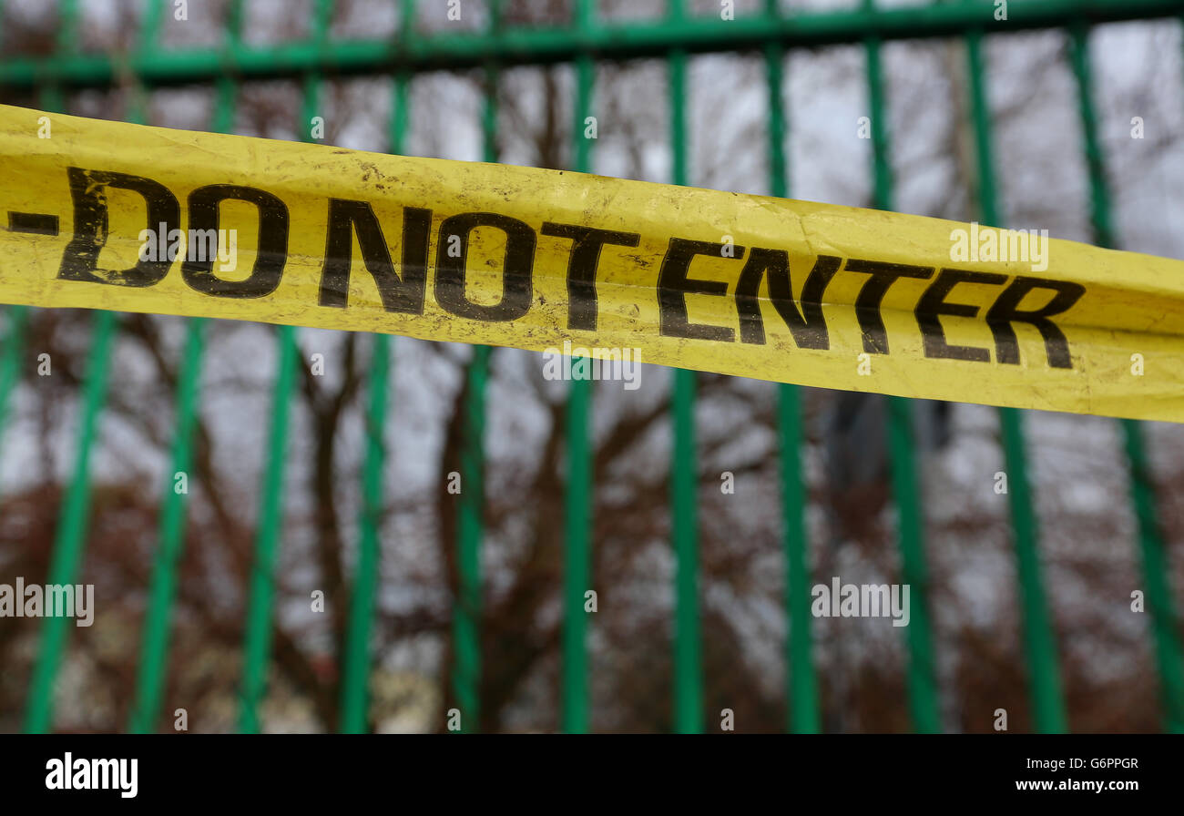 Police stock. Stock image of police crime scene tape in Salford Stock ...