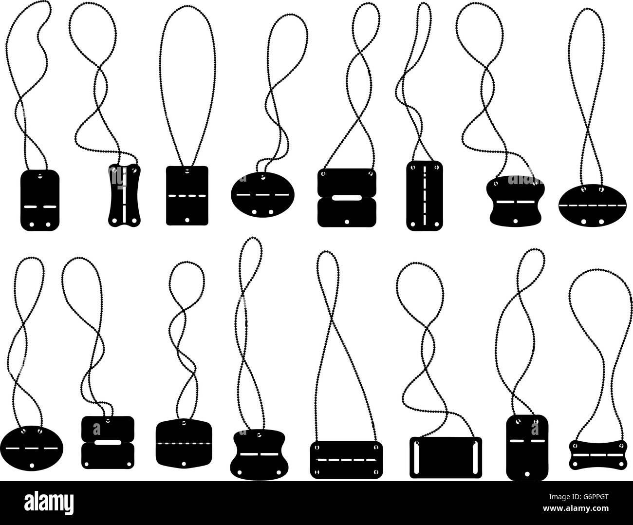 Set of different dog tags Stock Vector Image & Art - Alamy
