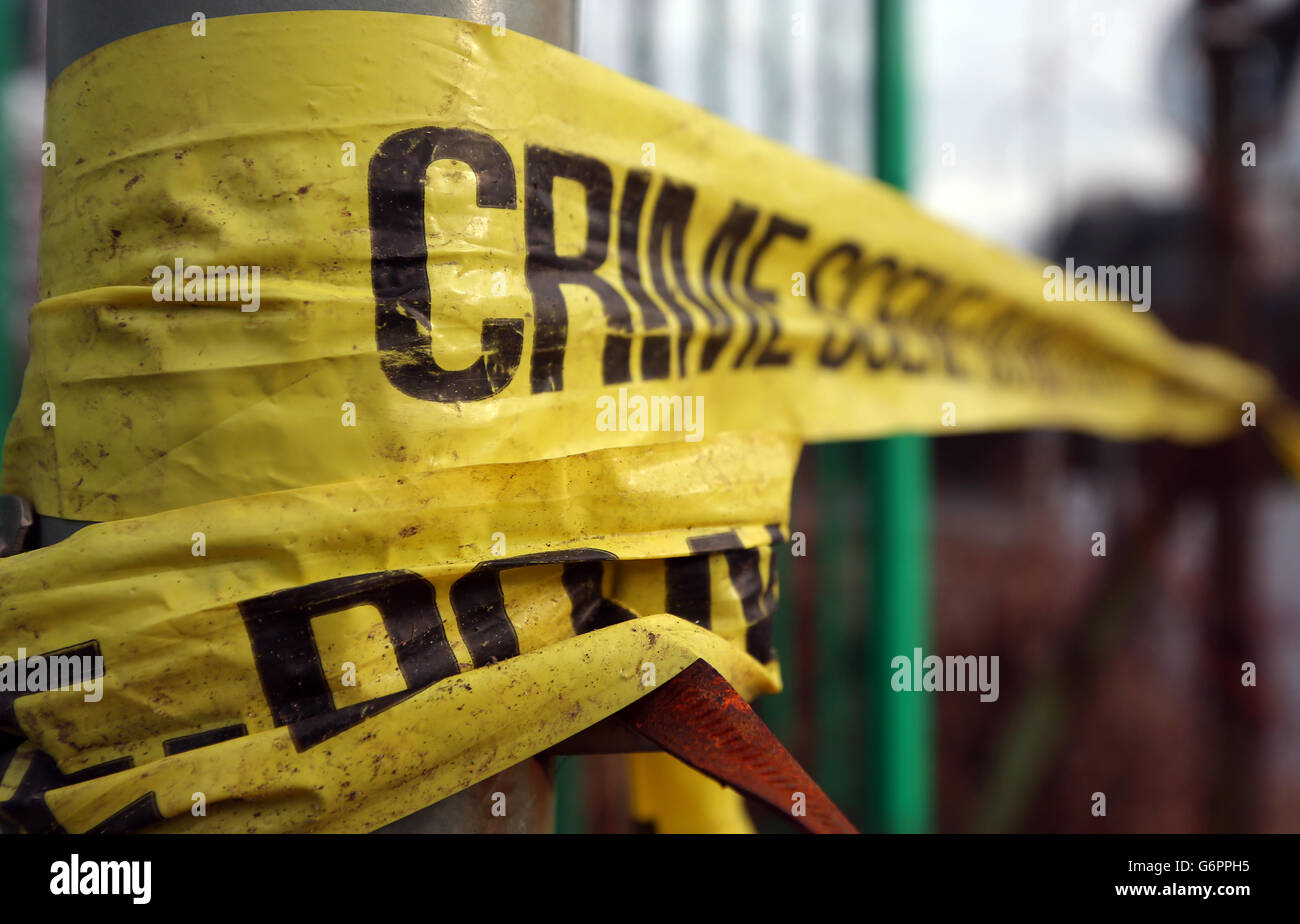 Police crime scene tape hi-res stock photography and images - Alamy