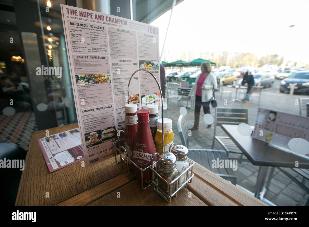 Wetherspoon opens M40 services pub Stock Photo - Alamy