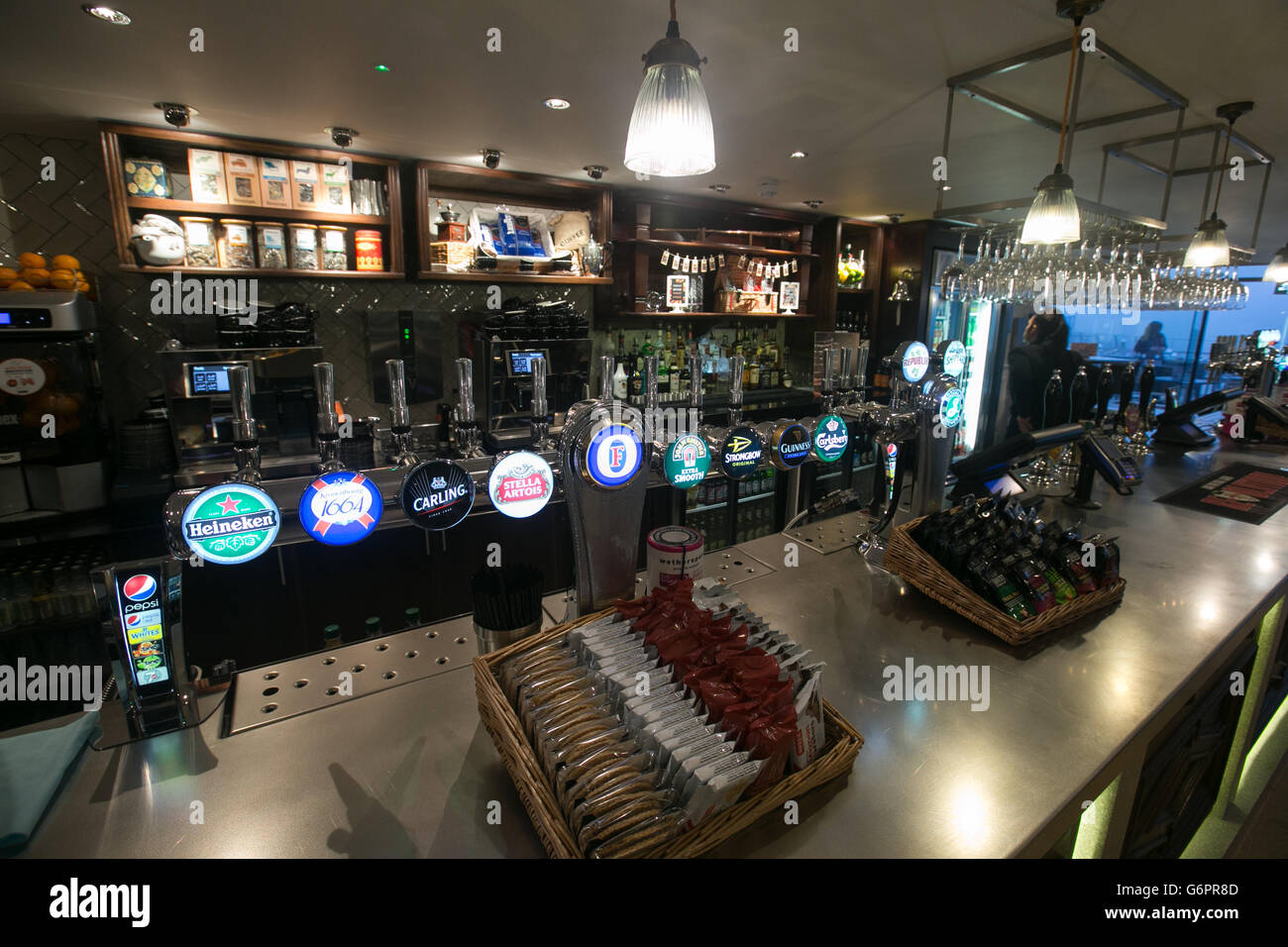 Wetherspoon opens M40 services pub Stock Photo - Alamy