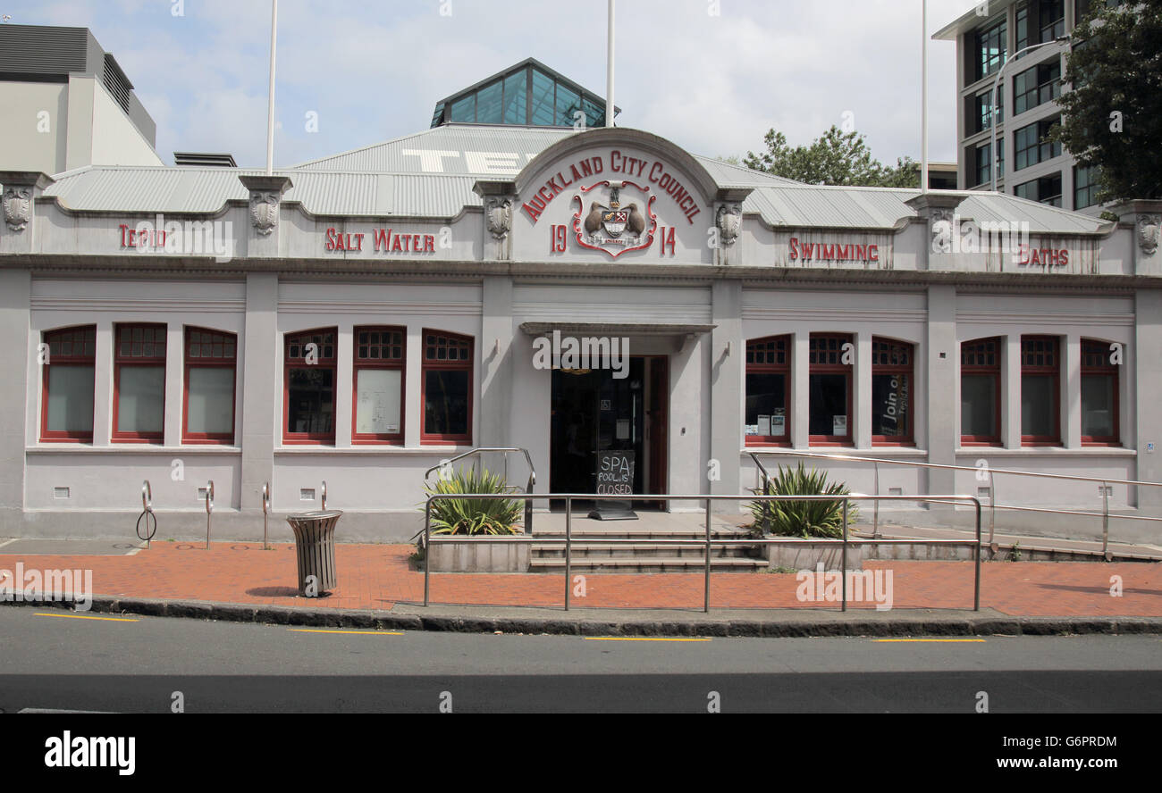 the tepid baths swimming pool in in auckland new zealand Stock Photo ...