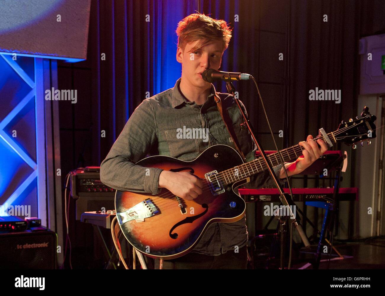 George Ezra performs at BBC Radio 1's Future Festival at Maida Vale ...