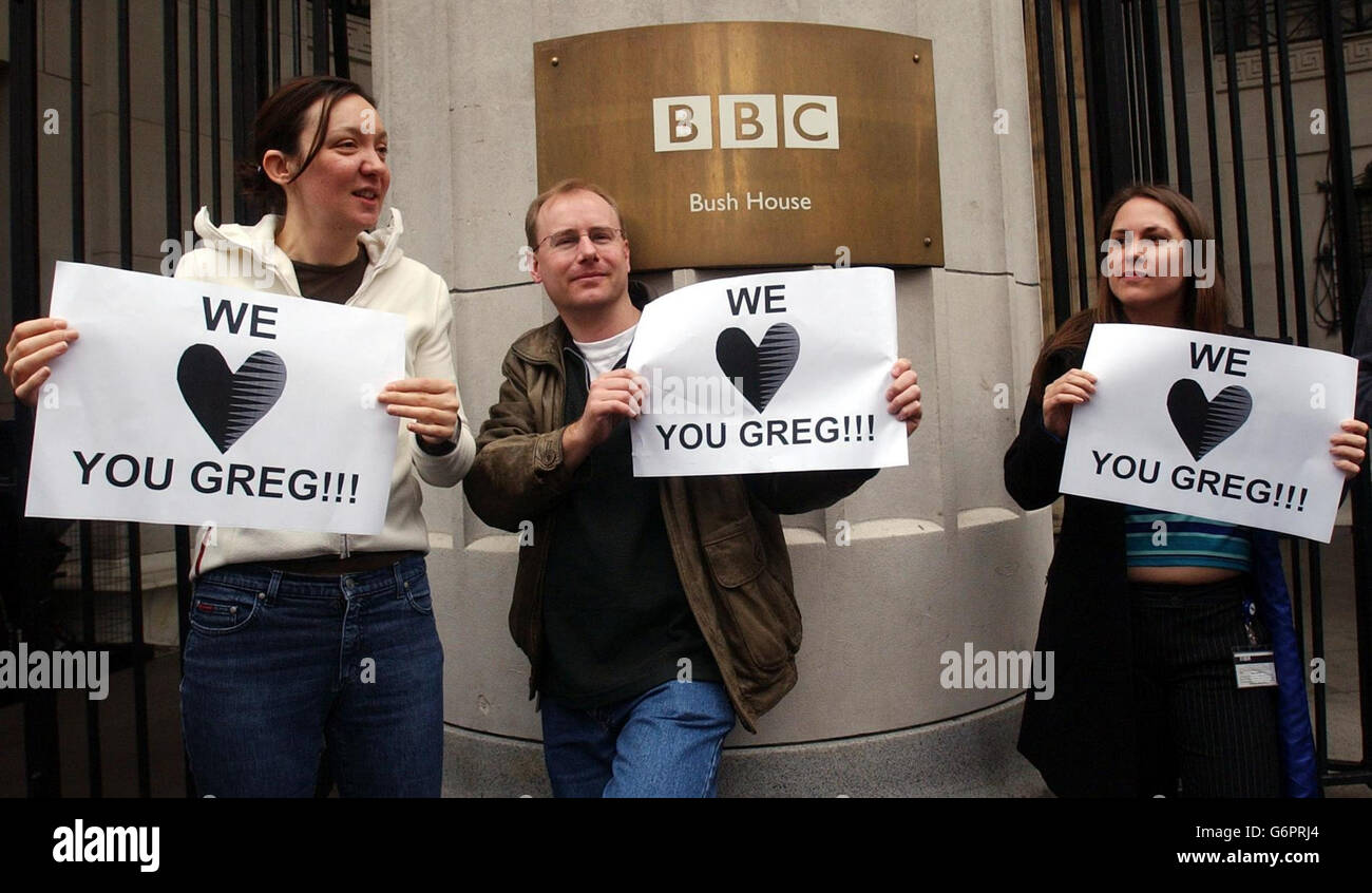 BBC employees demo Stock Photo - Alamy