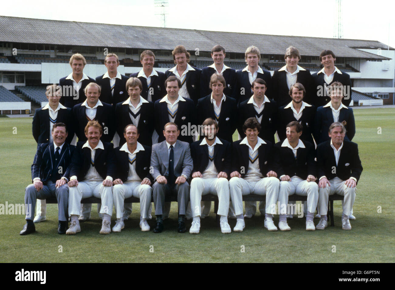 Cricket - Yorkshire CCC Photocall - 1981 - Headingley, Leeds Stock ...