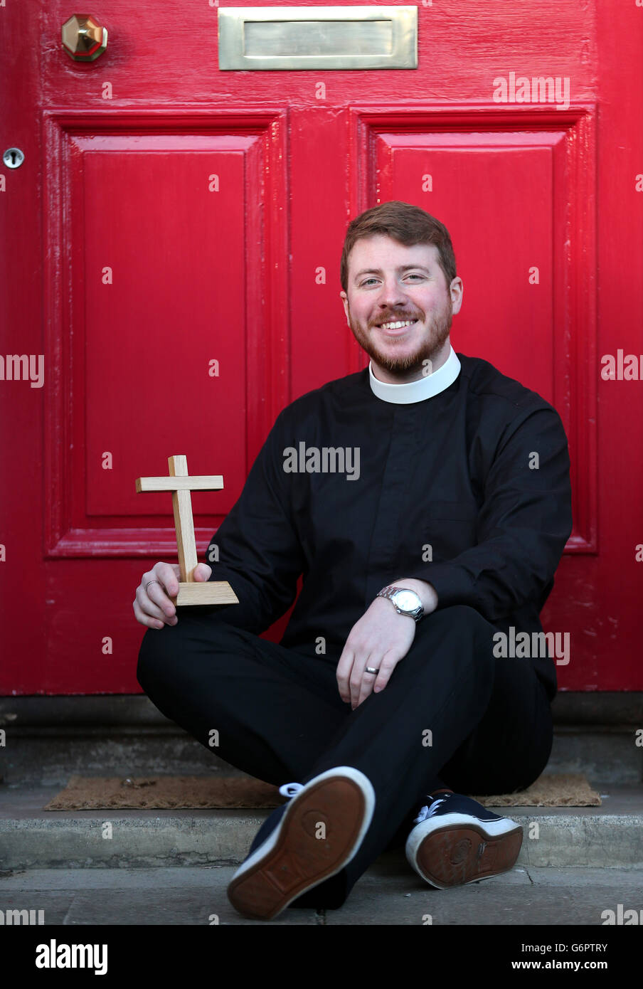 The Rev Michael Mair prepares himself at home in Edinburgh before ...