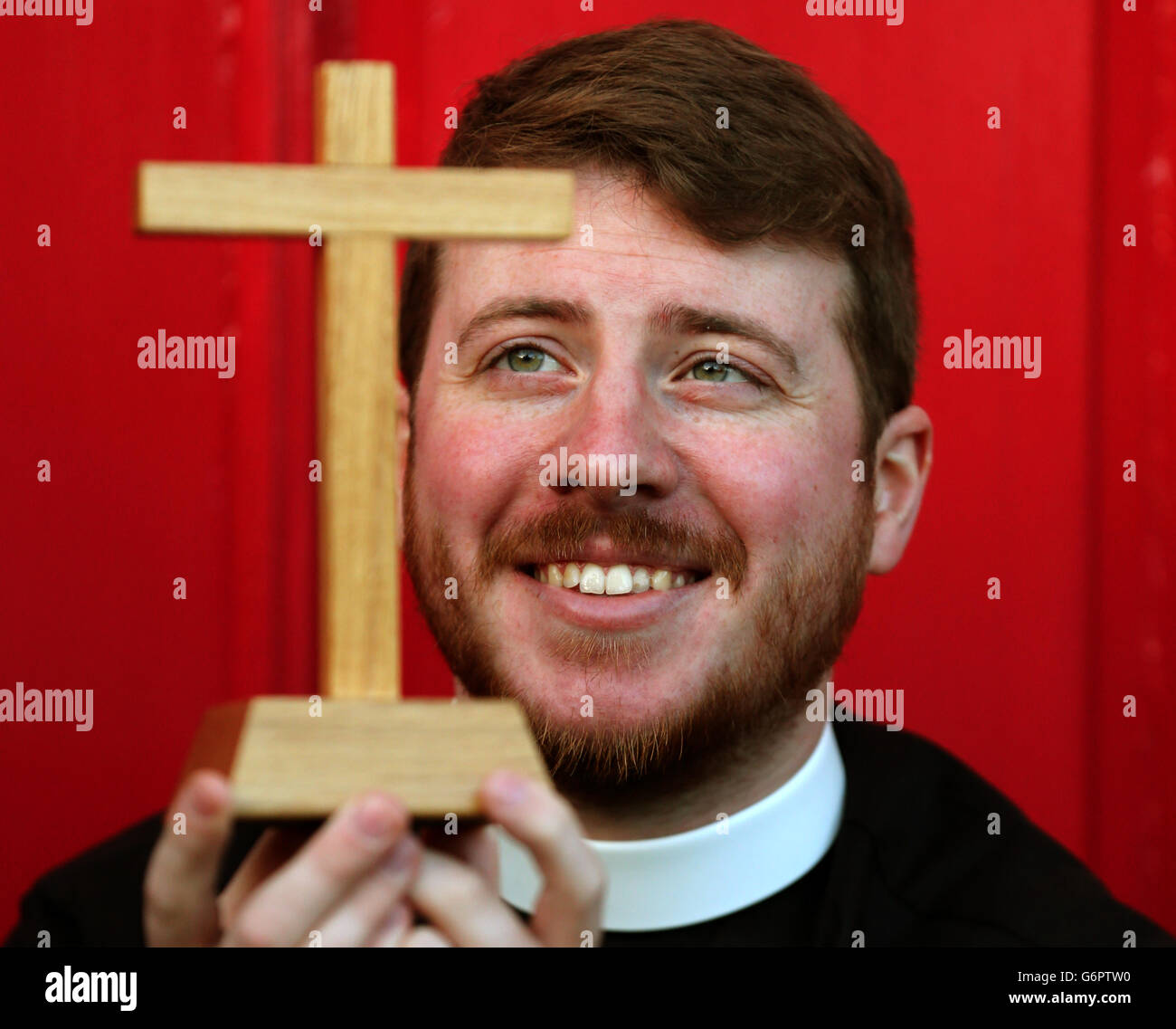 The Rev Michael Mair prepares himself at home in Edinburgh before ...