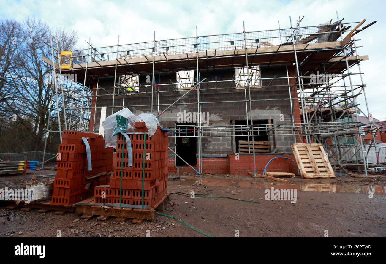 New House building work in the Malvern, Worcestershire Stock Photo - Alamy