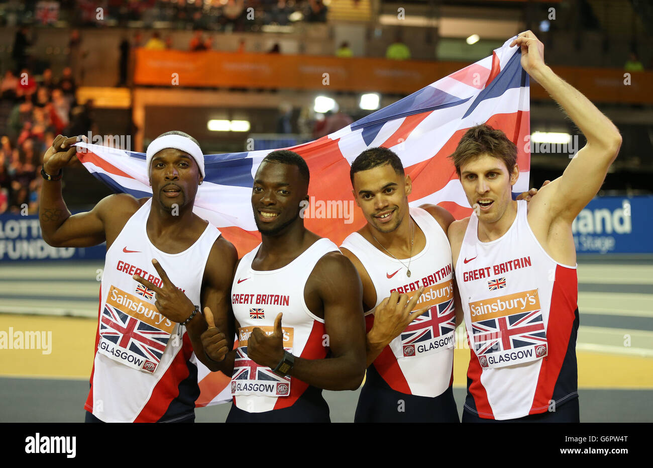 Great Britain's Luke Lennon Ford, Nigel Levine, Conrad Williams and ...