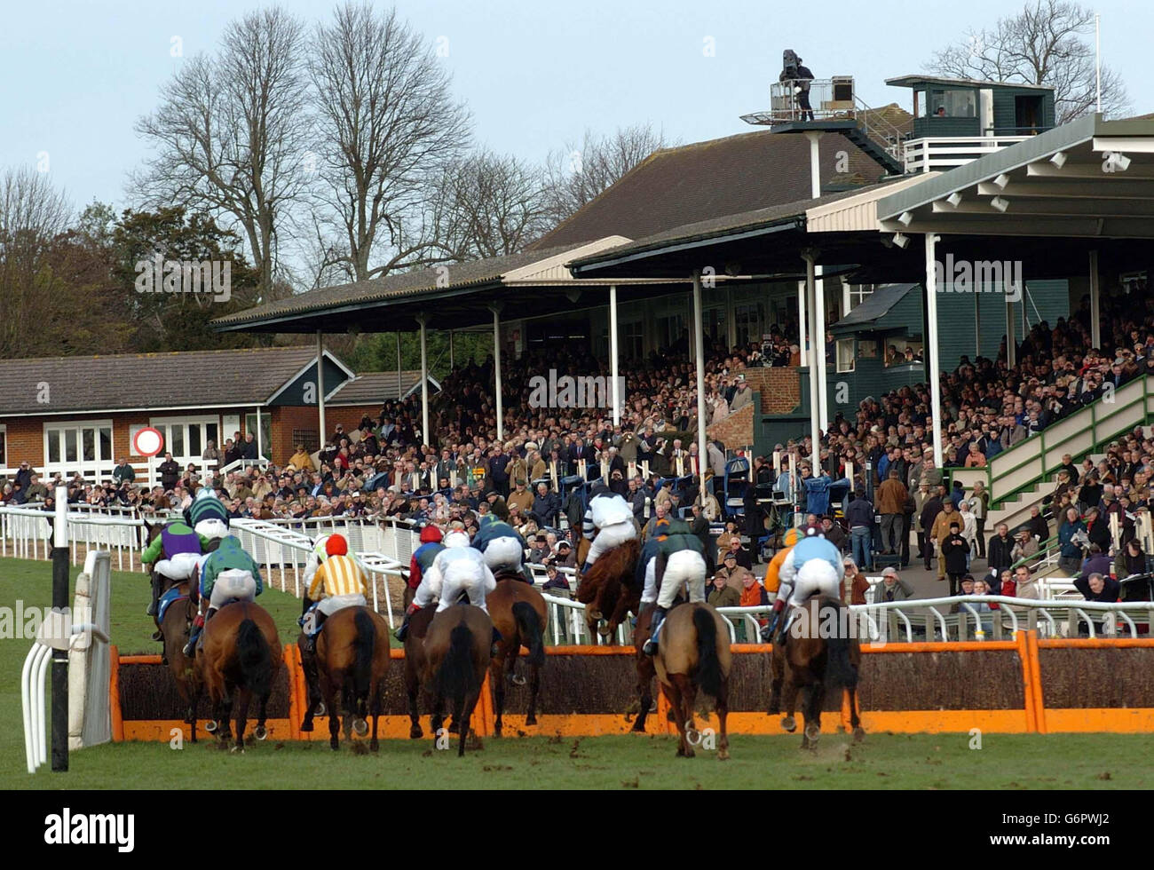 Grandstand at Fontwell Races Stock Photo - Alamy