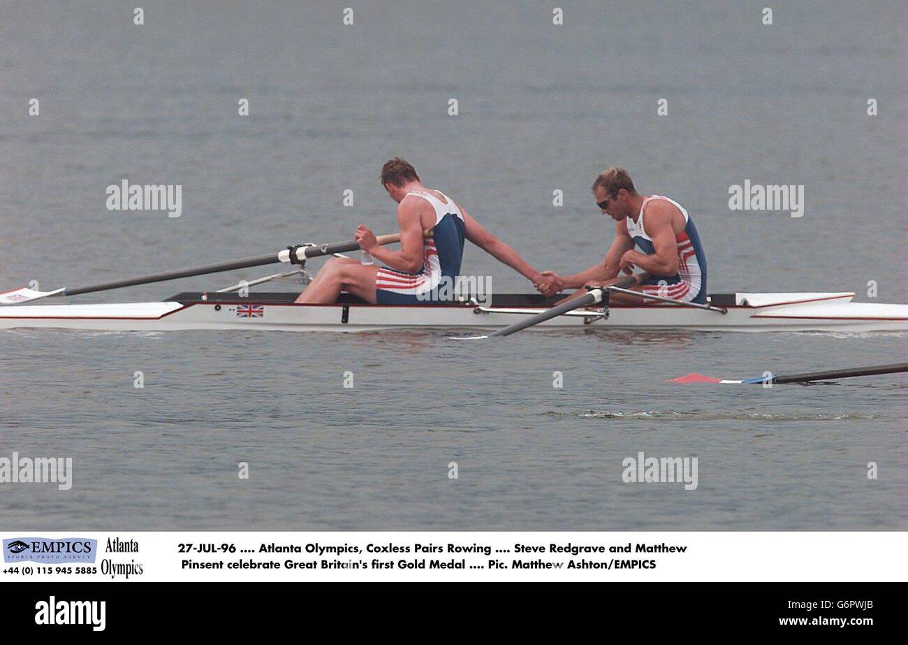 27-JUL-96 .... Atlanta Olympics, Coxless Pairs Rowing .... Steve ...