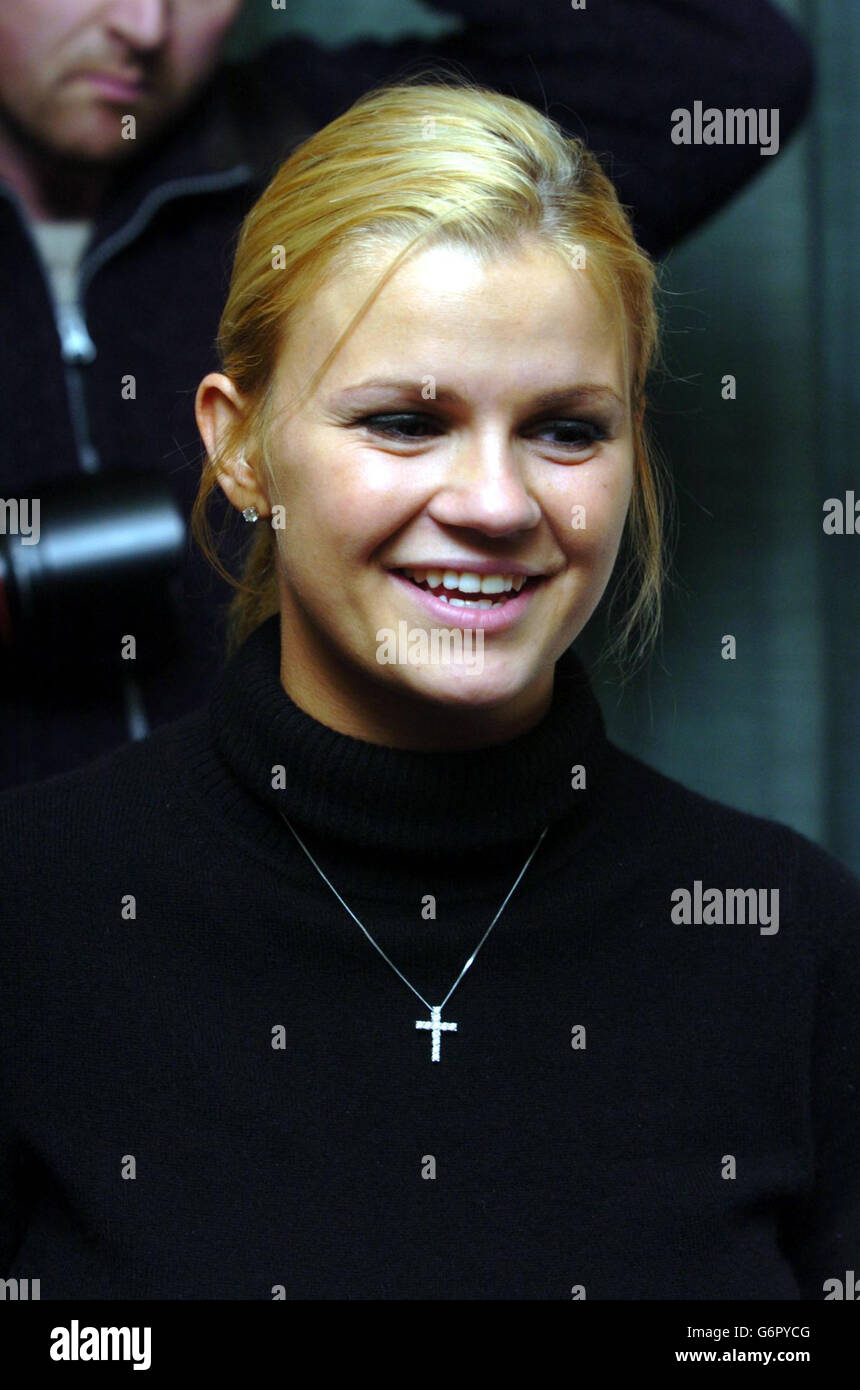 One year old lilly at photocall at dublin hotel hi-res stock ...