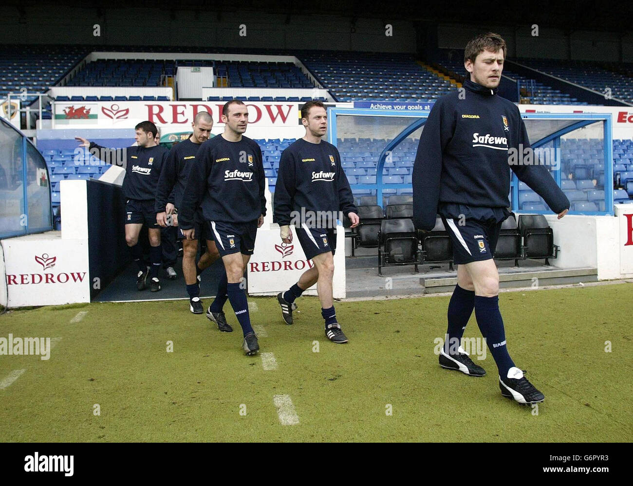 Scotland players arriving hi-res stock photography and images - Alamy