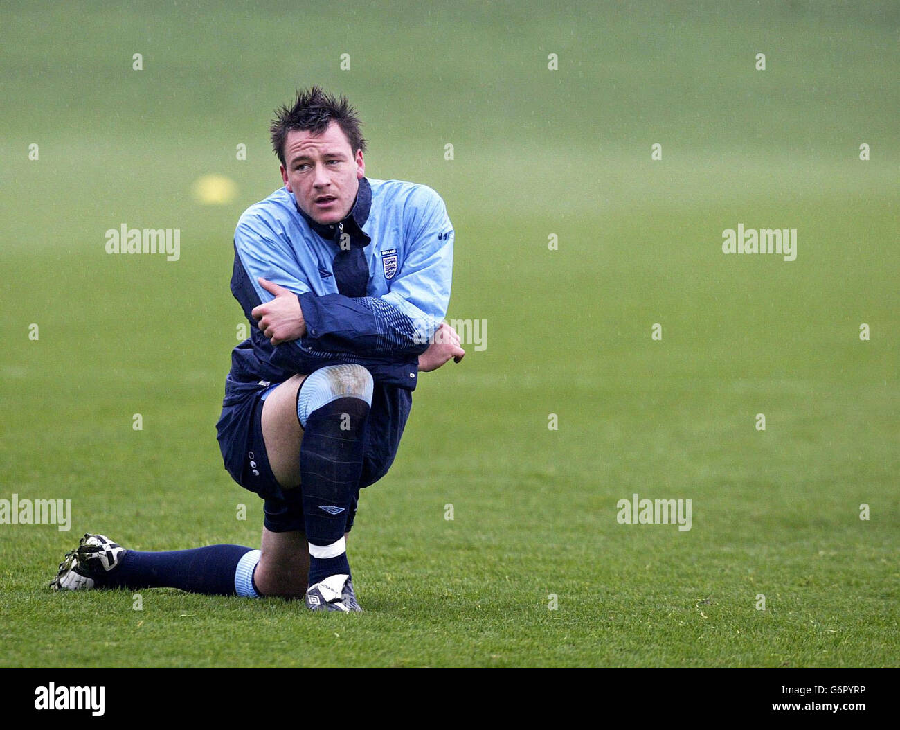 Englands john terry during training after his injury hi-res stock ...