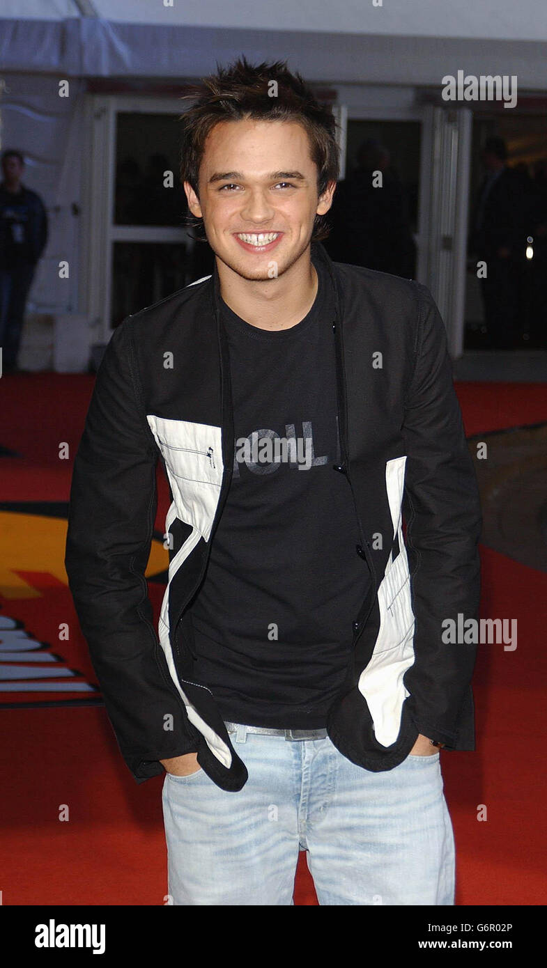 Singer Gareth Gates arrives for the annual Brit Music Awards 2004 at ...