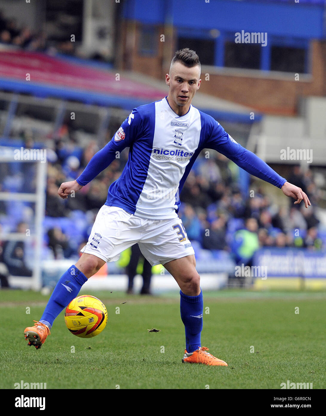 Birmingham City's new signing Albert Rusnak in action during the Sky ...