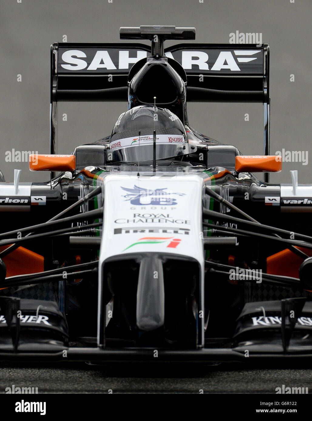Force India driver Sergio Perez, during the 2014 Formula One Testing at ...