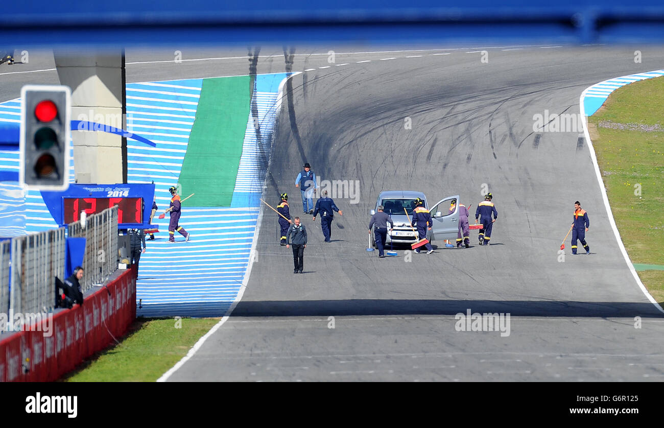 Formula One - 2014 Testing - Day One - Circuito de Jerez Stock Photo ...