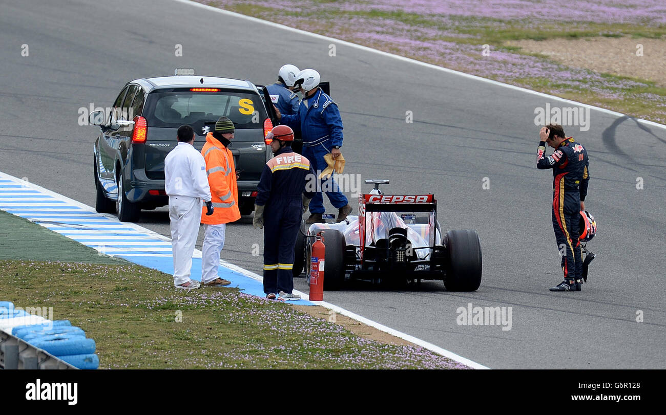 Formula One - 2014 Testing - Day One - Circuito de Jerez Stock Photo ...