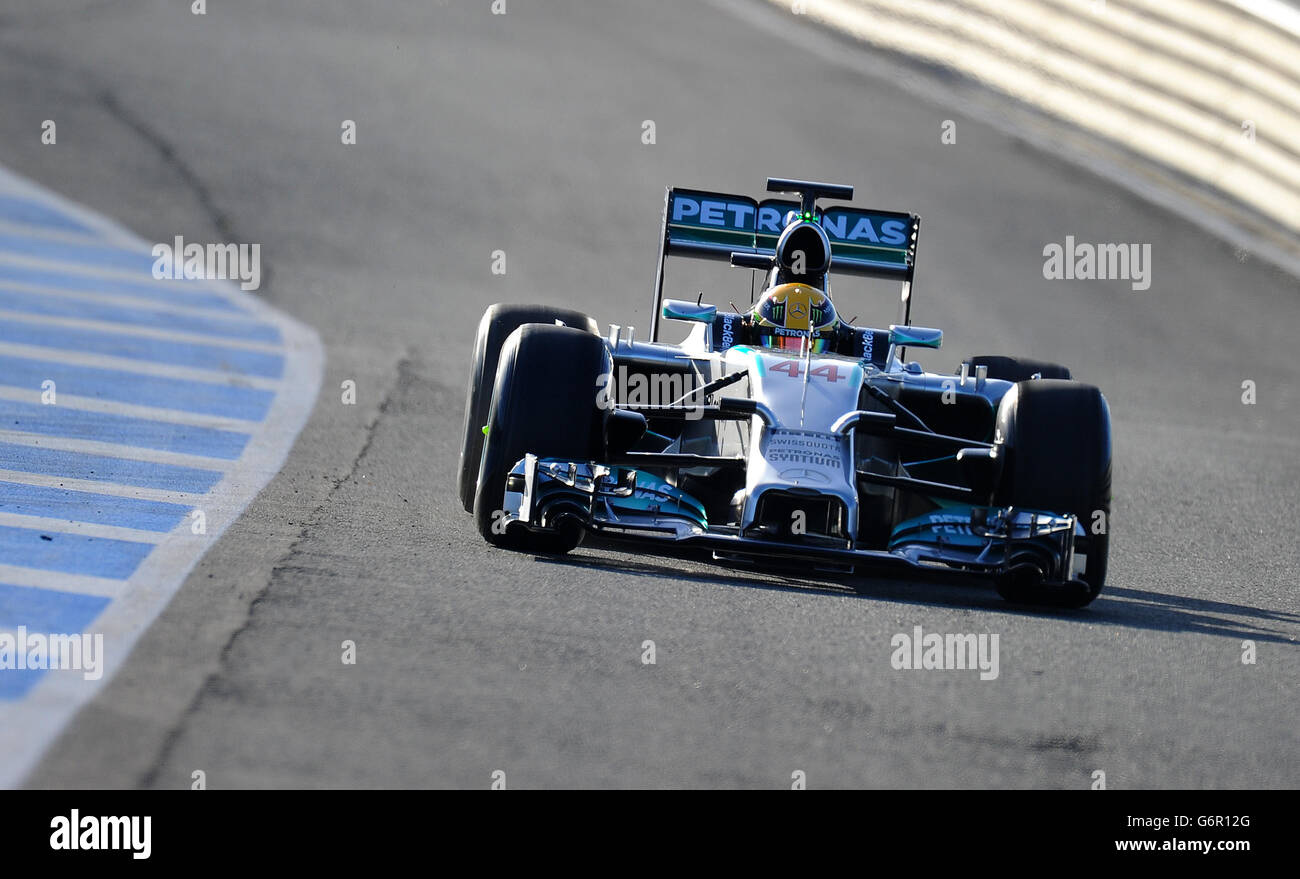 Formula One - 2014 Testing - Day One - Circuito de Jerez Stock Photo ...