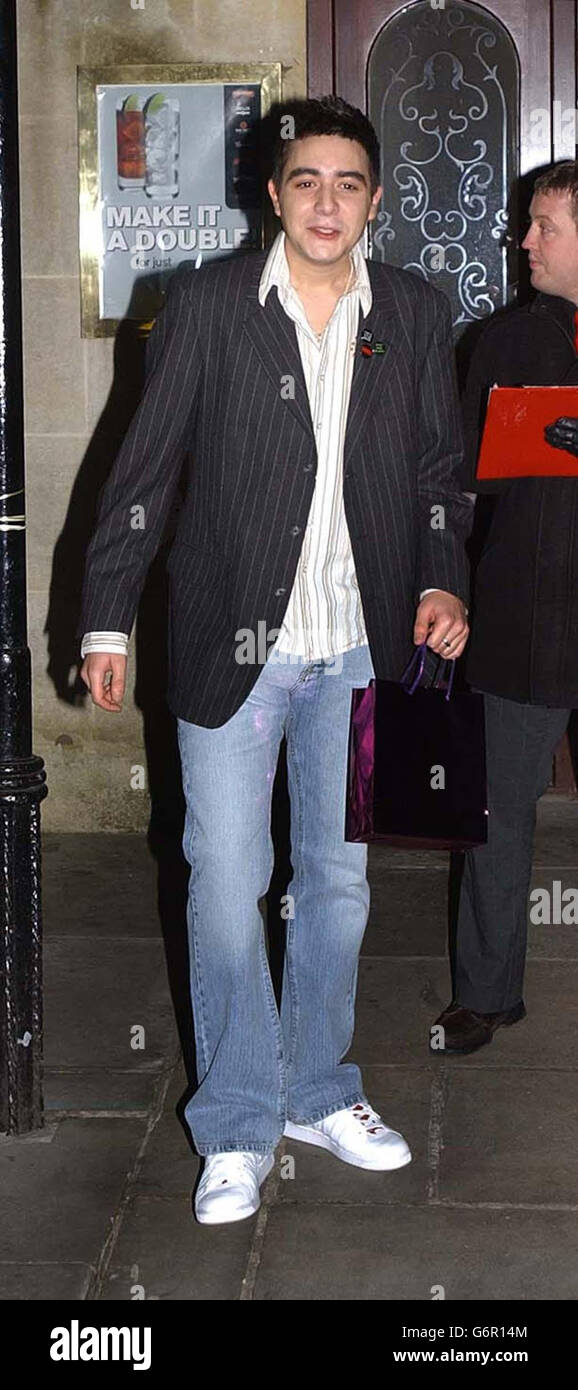 Former Hear'Say singer Noel Sullivan arrives for the eighteenth ...