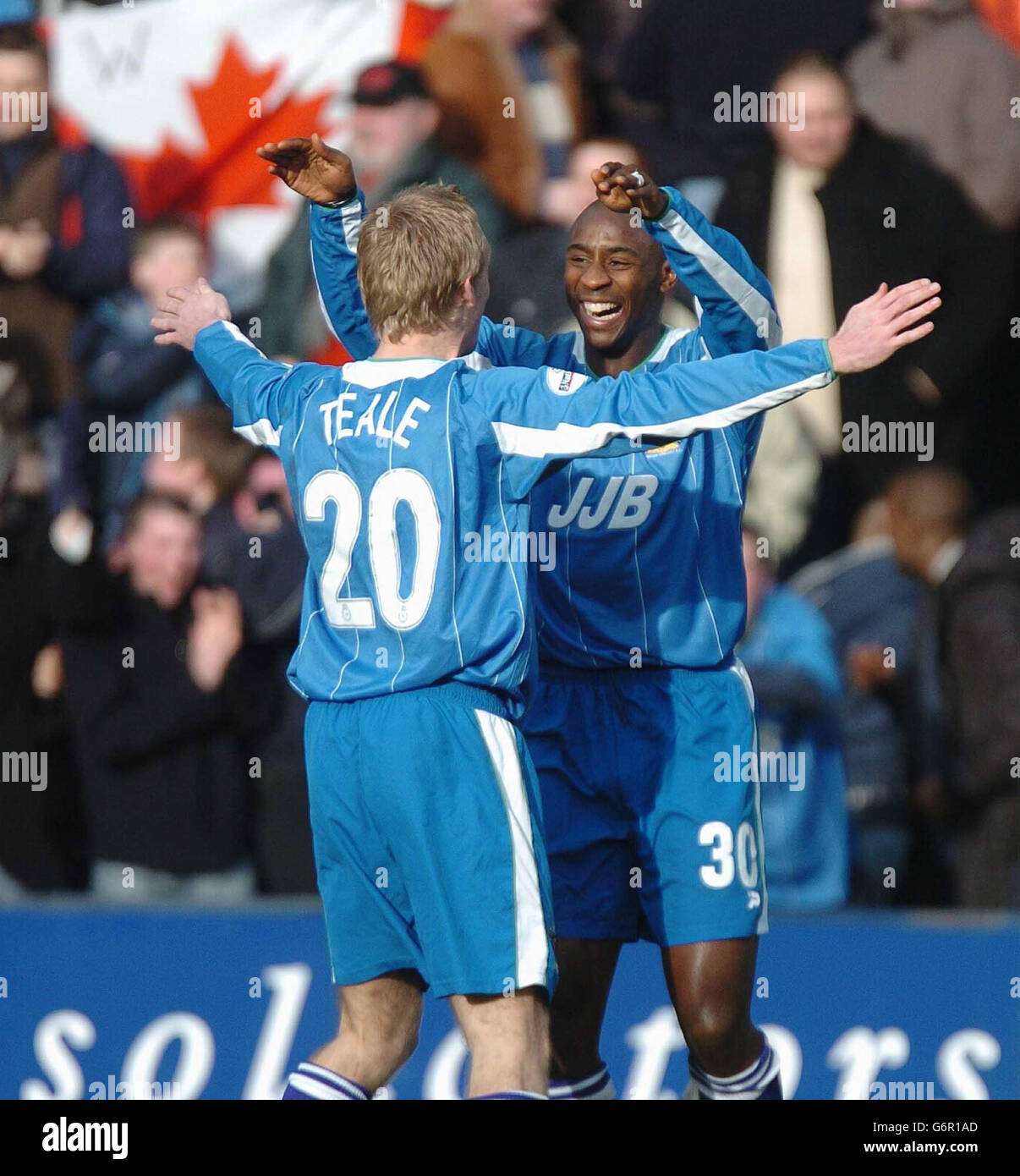 Jason Roberts celebrates scoring against Preston Stock Photo - Alamy