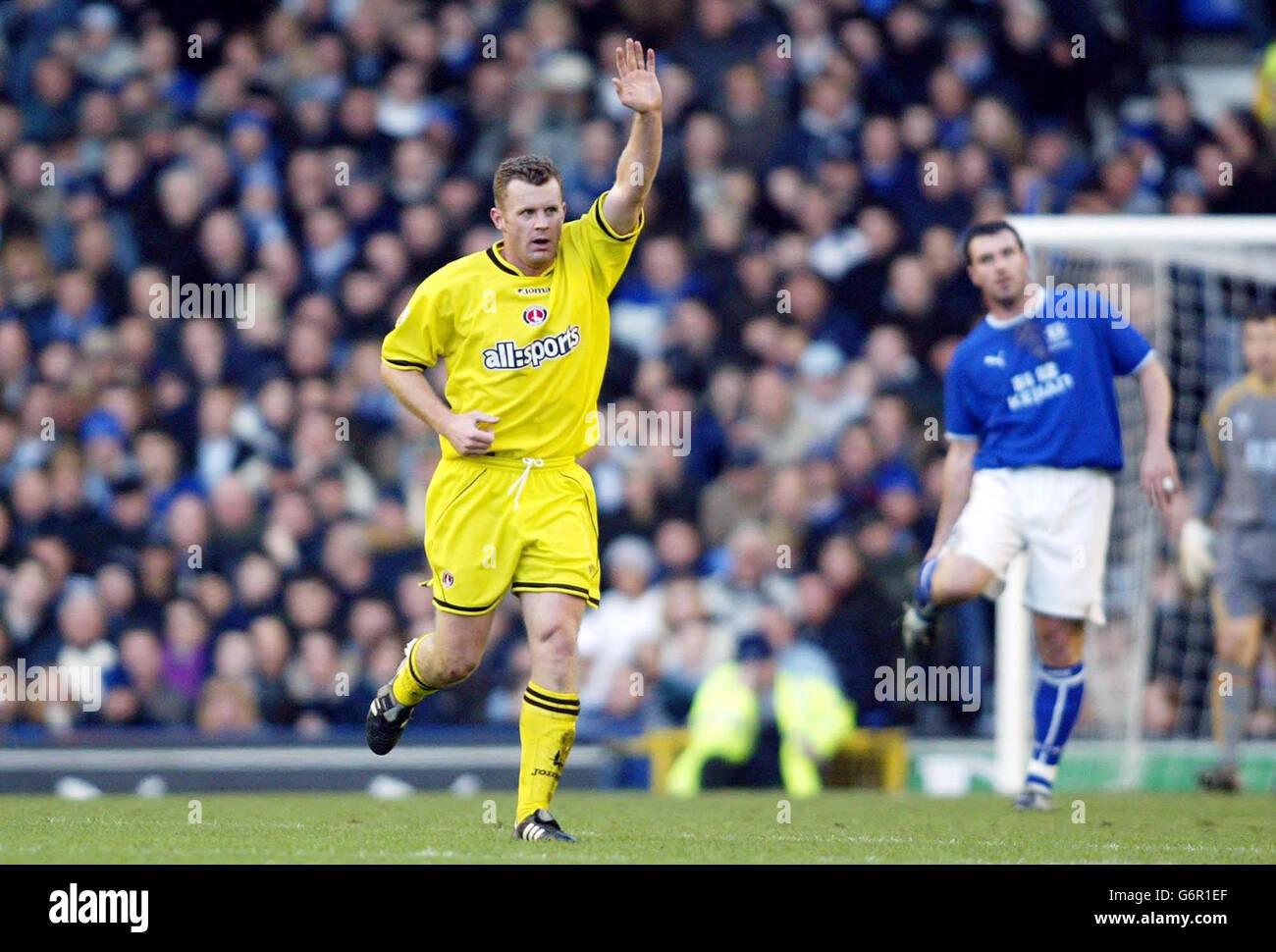 Graham stuart of charlton athletic celebrates the opening goal hi-res ...