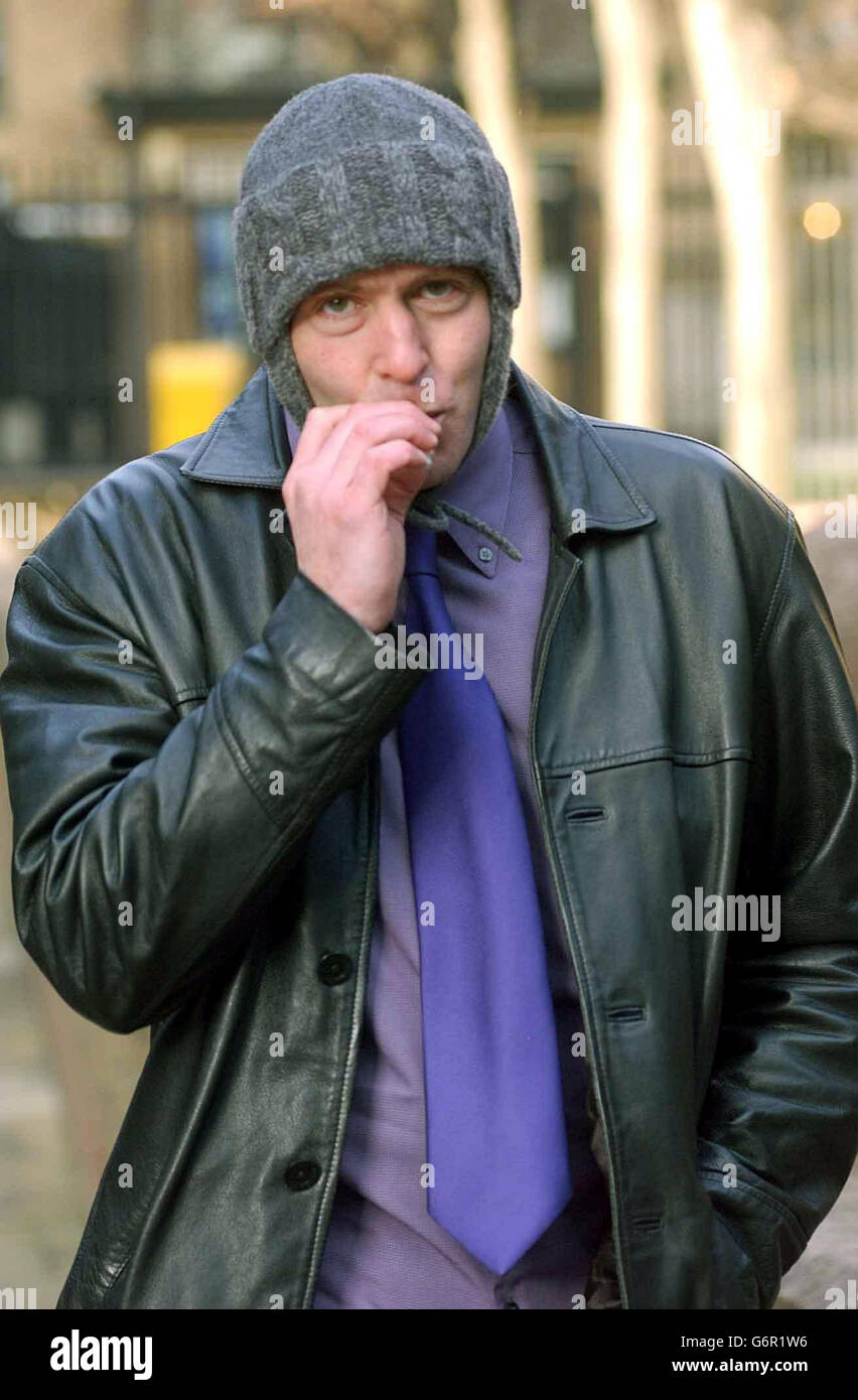 Spiderman david chick arrives at southwark crown court hi-res stock ...