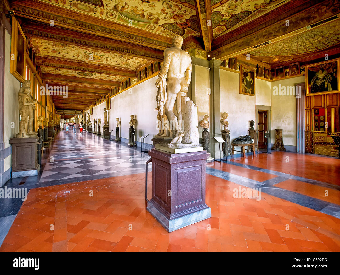 Uffizi museum at Florence Stock Photo - Alamy