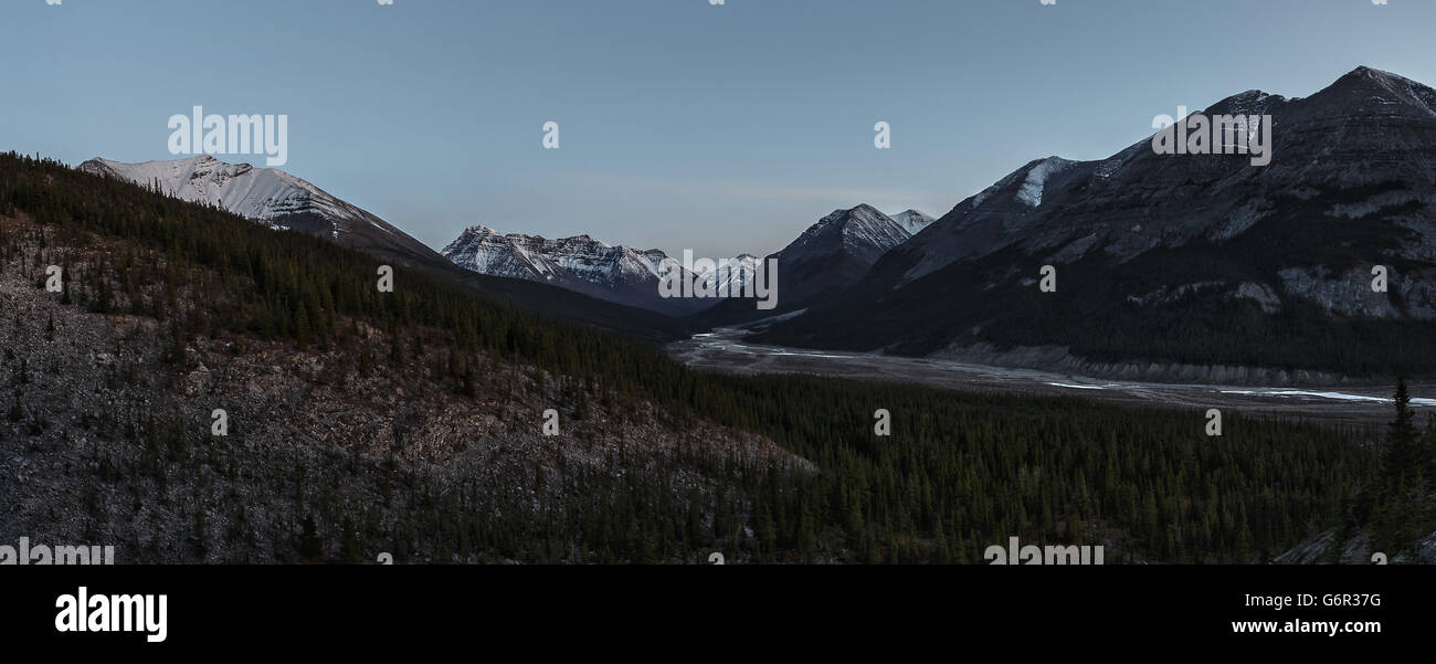 Alaska Highway along the Liard river and northern Rockies Stock Photo ...