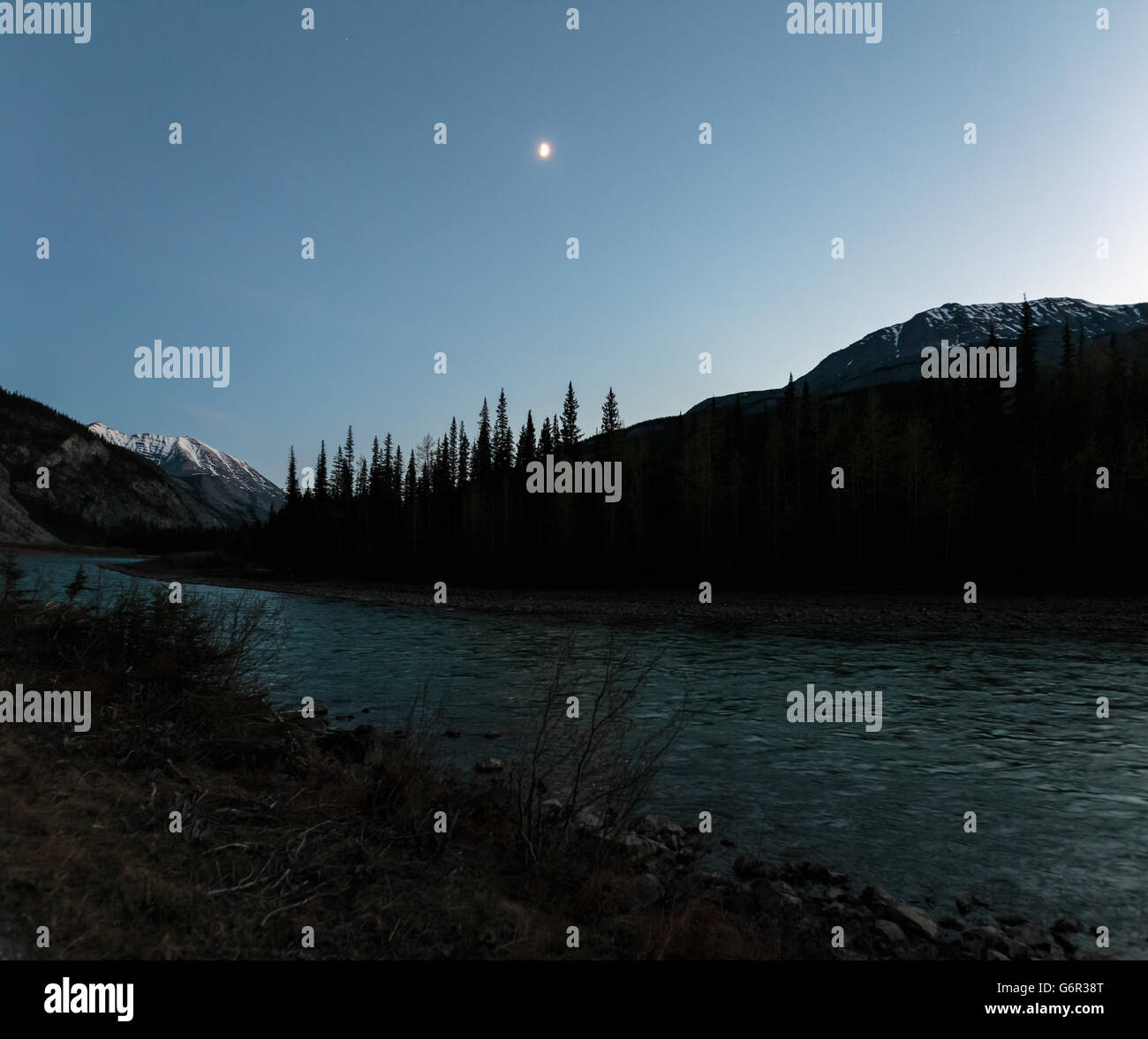 Alaska Highway along the Liard river and northern Rockies Stock Photo ...