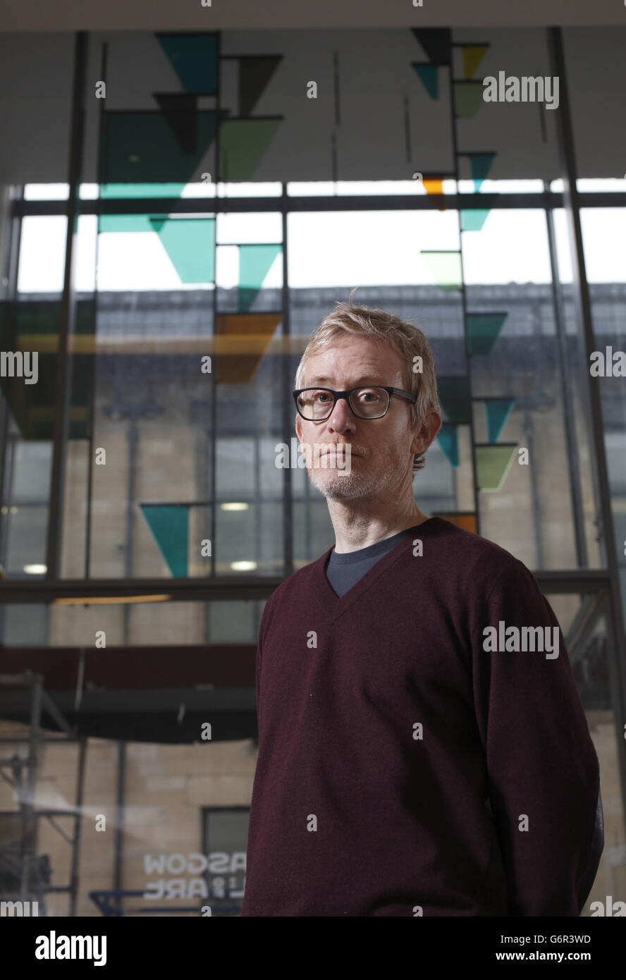 Turner prize winning artist Martin Boyce at the entrance of the new ...