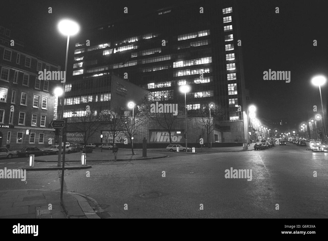 The london headquarters of mirror group newspapers at holborn circus hi ...